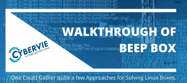 Walkthrough of Beep Box | Hack The Box - CYBERVIE